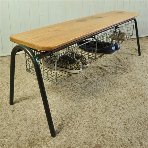 Small Shoe Locker Benches - Vintage Furniture - Original House