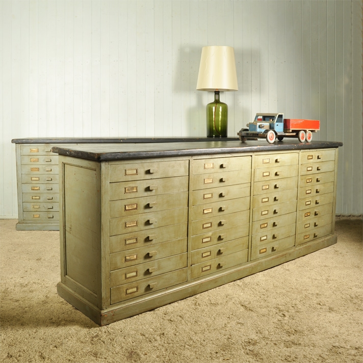 A pair of c1910 Hotel Filing Counters - Vintage Shop Fittings ...