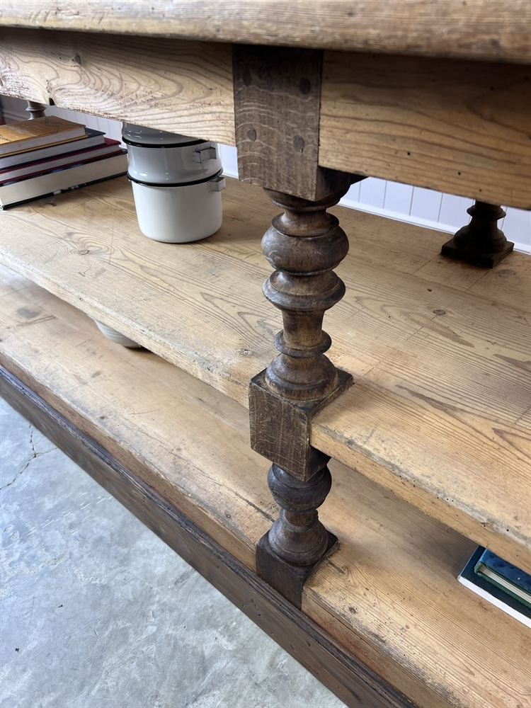 French antique Drapers Table circa 1900 sourced in Normandy