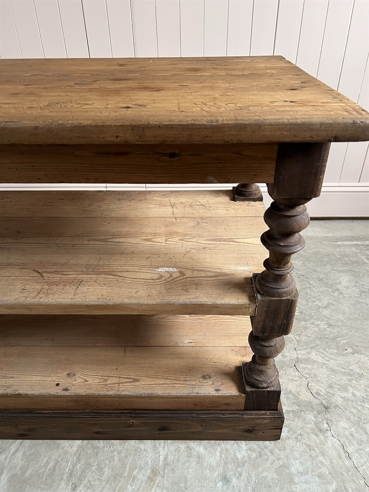 French antique Drapers Table circa 1900 sourced in Normandy