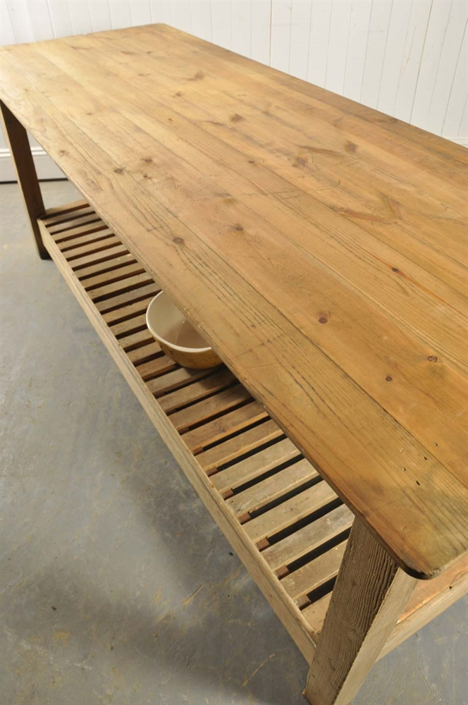 Simple Pine Factory Table - Vintage Industrial Furniture - Original House