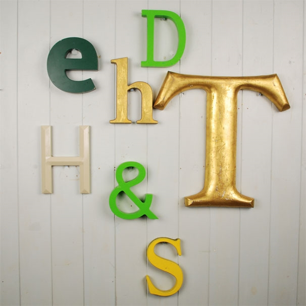 Small Vintage Letters - Old Signage - Original House