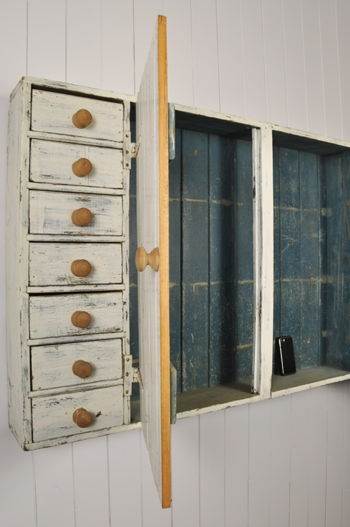 Skinny Wall Mounted Cupboard - Vintage Cupboard - Original House